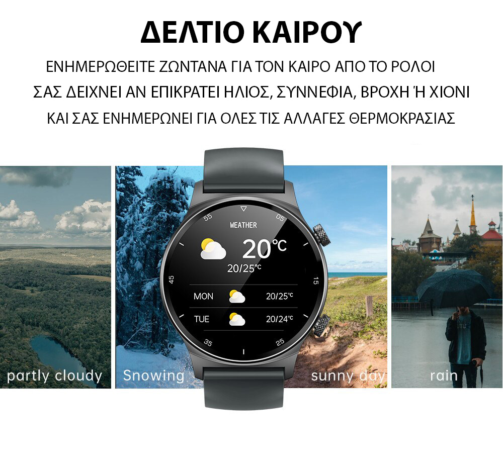 Health & Fitness Elegance Νέας Γενιάς Αδιάβροχο Βιομετρικό Ρολόι 45mm ...